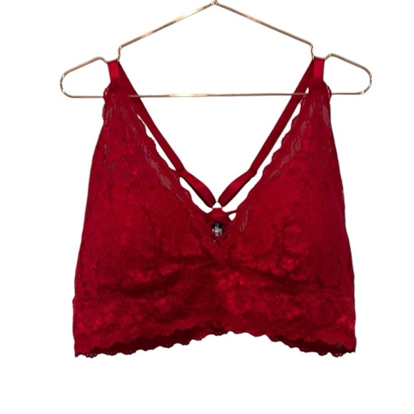 torrid | Intimates & Sleepwear | Torrid Red Lace Bralette Size 2 | Poshmark